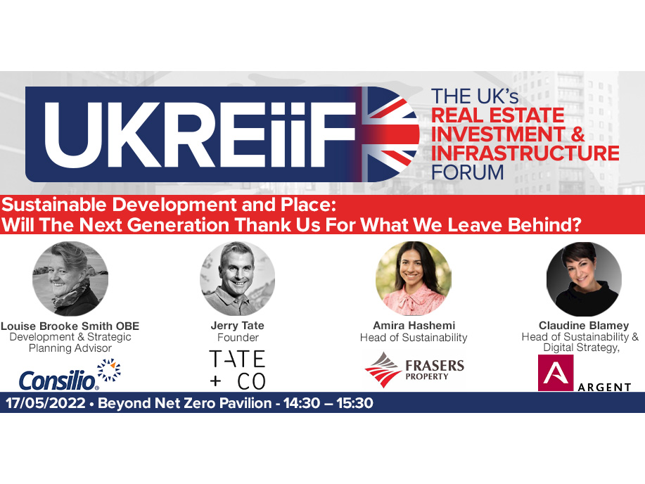 Jerry joins sustainable development panel at UKREIIF - Tate + Co